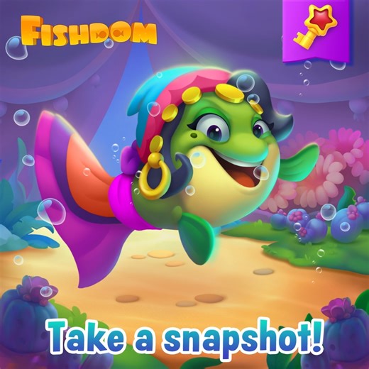 26K views · 3.6K reactions | CONTEST IS CLOSED! CONTEST TIME! Take a snapshot of the Fortuneteller Fish in her original dress and add it below for a chance to have Season Pass activated for you! 朗 Magic, huh? ✨ ❗ Add your team tag and your in-game name along with your answer to claim your trophy quickly. | Fishdom | Facebook