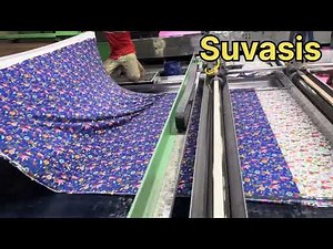 Reactive print on Viscose Fabric || Flat Bed Machine || All Over Print || Multi color Print || AOP