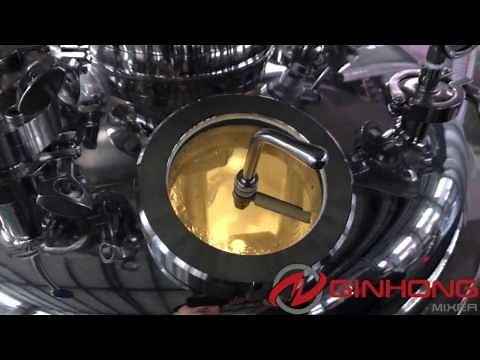 Mayonnaise manufacturing process by RX-100L vacuum homogenization mixer machine