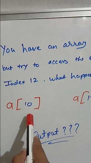 👉 Array Index Out of Bound Explained in 30 Seconds | Programming Logic 🔥💻 #array #learncoding