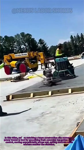 Power trowel out of control #ConstructionSafety #PowerTrowel
