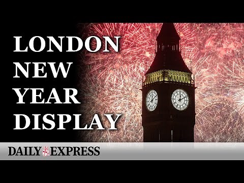 London welcomes New Year with extravagant fireworks display