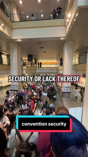 has anyone else noticed a lack of security checks at conventions or is it just my area? it’s weird either way #animeconvention #twitchcon #comiccon #nycc #sakuracon