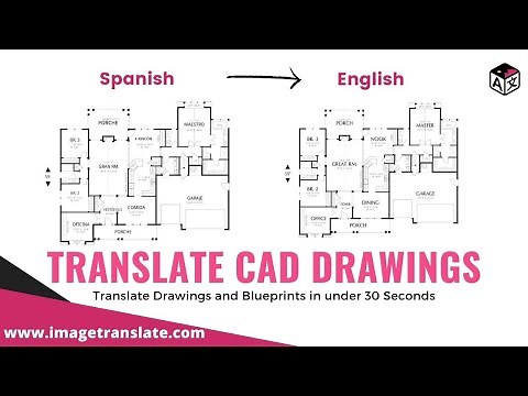 How to Translate Text in CAD Drawings | Translate CAD Drawing Text | Architecture Translation