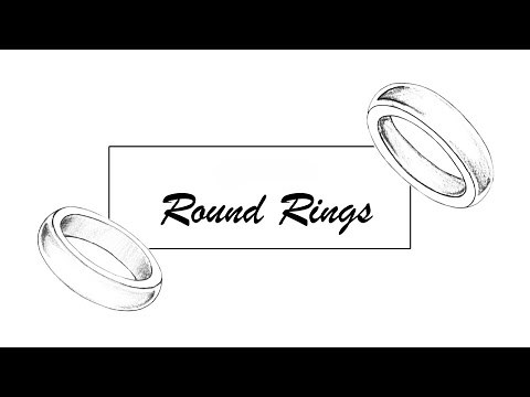 How to draw round rings : simple jewelry sketching exercices for beginners