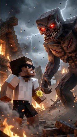 danav ka samna part 1 #minecraft #shorts #ai