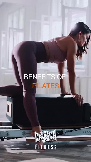 The benefits of this celebrity-favourite workout, Pilates!#crunchfitnessau #crunchau #pilates #pilatesreformer #workout #fitness #pilatesworkout #like