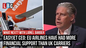 'We're not ungrateful but it doesn't stack up to what's been done elsewhere.' EasyJet CEO Johan Lundgren tells LBC UK airlines haven't received the same amount of support as EU carriers during the pandemic. Listen: https://l-bc.co/31lwFGF | LBC