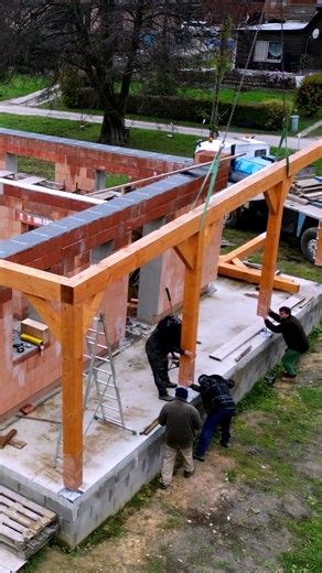 Raising Heavy Timber Beams for My DIY House Build