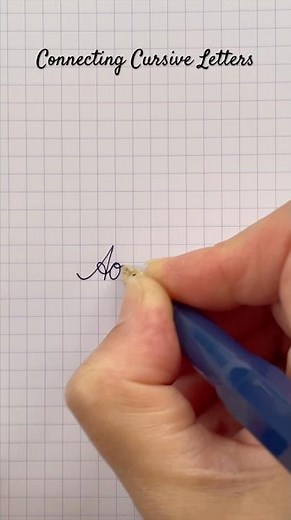 How to Connect Cursive A to o | Connecting cursive letters