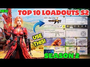 TOP 10 Best LOADOUT in SEASON 2 of Cod Mobile | codm br best gunsmith | codm br best guns | codm br