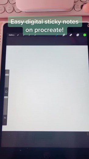 Creating Easy Digital Sticky Notes on Procreate