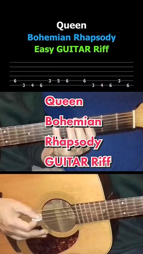 Learn Queen's Iconic Bohemian Rhapsody Guitar Riff Easily