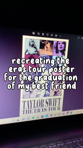 Recreating The Eras Tour Poster | Canva Template for Grad Celebration