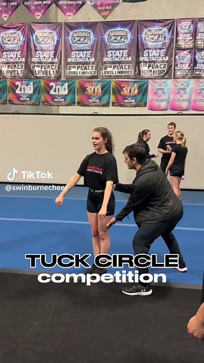 Back Tuck Challenge Highlights from Cheer Showoffs