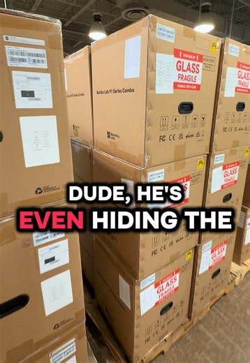 @ShaqDieselONeal is hiding all the 3D printers at #MicroCenter !! #3dprinting #bambulabs #epson