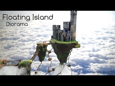 Building a Medieval Floating Castle Diorama