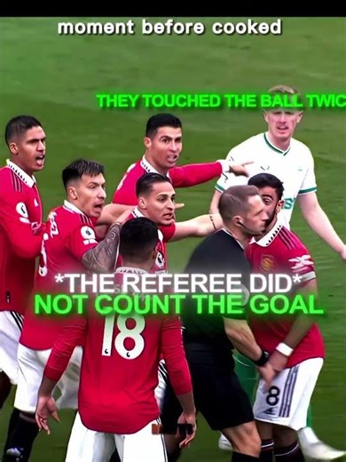 When Referee Denied Ronaldo's 200 IQ Goal 🧠🤯