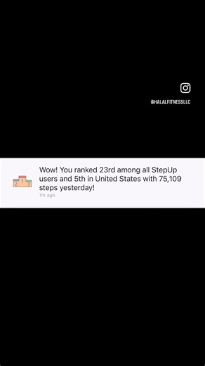 BIG STEPPER 👉🏾 75,109 steps in ine day 🔥🔥 #halalfitnessllc #stepchallenge #motivation