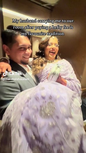 Traditional Groom Carrying Bride to Room | Family Wedding Tradition