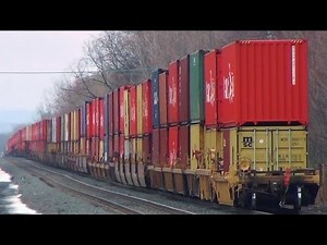 HUGE CSX Double Stack Train Westbound