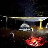 LuminAID Color Solar String Light with Phone Charger - Multicolor Tent Lights for Camping - 23 ft Rechargeable String Lights Perfect for Camping, Backyard, Patio, RVs, Outdoor, Power Outages (1 Pack)