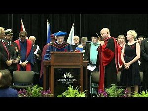 President Dr. David Docherty Robing