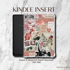 Printable Bookish Kindle Insert-instant Digital Download- Paperwhite, Basic, Scribe, Oasis - Etsy