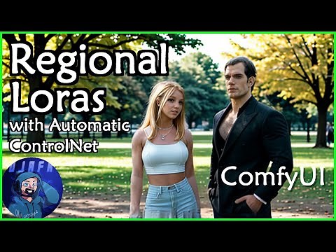 Regional Loras - Automatic ControlNet, ComfyUI Workflow Howto