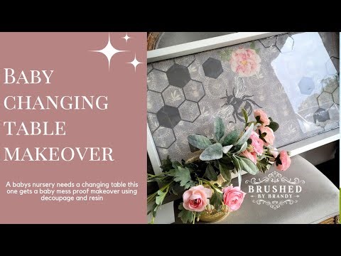Revamp Your Baby's Changing Table with Paint and Resin: Step-by-Step Guide