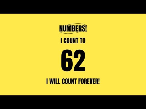 62! I'm Counting From 0 To 62! Learning to Count in English!