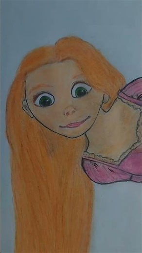 Rapunzel👑Pascal Tangled drawing 🌟✨#rapunzel #disneyworld #drawing #art #sketch #artist #tangled
