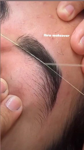 IBRA fatima on Instagram: "Eyebrow threading 👀👁️♥️"