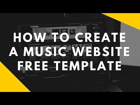 How To Make a Music Website Free Template