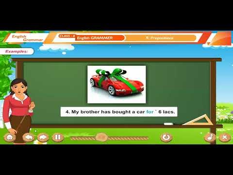 Ch 09 | Prepositions | Grammar | Class 08 | For children