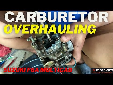 CARBURETOR OVERHAULING & CLEANING SUZUKI F6 ENGINE | SUZUKI MULTICAB | FUEL CONTAMINATION