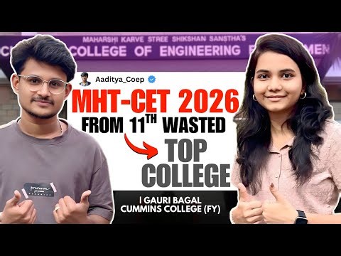 MHT-CET Toppers Interview 🔥 | 11th Wasted → 99%ile Journey | Must Watch for 2026 Aspirants 🎯