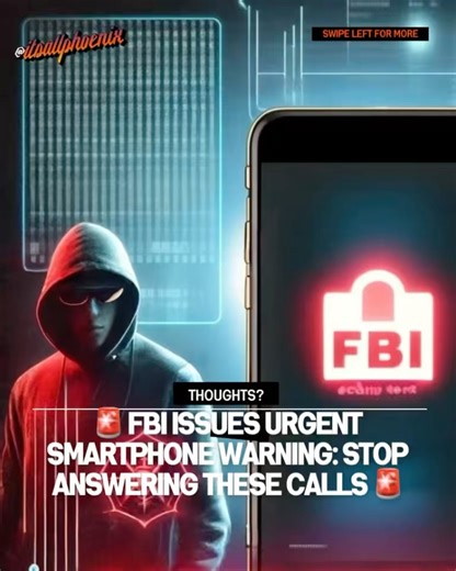Itsallphoenix on Instagram: "The FBI has issued a major new alert this week, warning Americans to STOP answering certain incoming phone calls — even when the number looks familiar or official. According to federal investigators, cyber-criminals are now using AI-generated voice clones, spoofed caller IDs, and deepfake technology to impersonate banks, government agencies, relatives, and employers. The goal? To trick victims into transferring money, revealing sensitive info, or giving device access