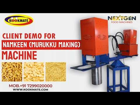 Commercial Murukku Making |Namkeen (Murukku) Making Machine | Commercial Snack Machine | Client Demo