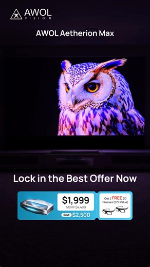 ⚡ The Projector You’ve Been Waiting For Is Almost Here 🔥 Our best offer starts now. Early reservations include two free 3D glasses ($79 value). 🙌 AWOL Aetherion is coming soon on kickstarter — reserve early to secure priority access and launch benefits. 🛒 Secure your spot today. | AWOL Vision