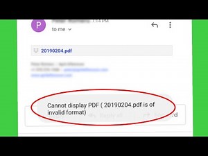 How To Fix Cannot display PDF || pdf is of invalid format )