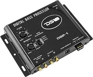DS18 DBP-1 Digital Bass Reconstruction Processor with Dash Mount Remote Control - Enhance The Lower Frequencies On All Types of Music and Reproduction Formats, RED, One Size