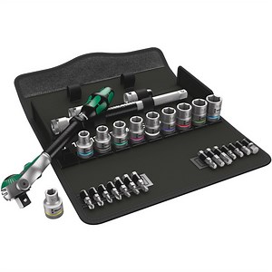 Wera 28 Piece Metric 1/2 inch Bit & Socket Set - WER004076