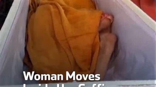 Woman Moves Inside Her Coffin Before Cremation