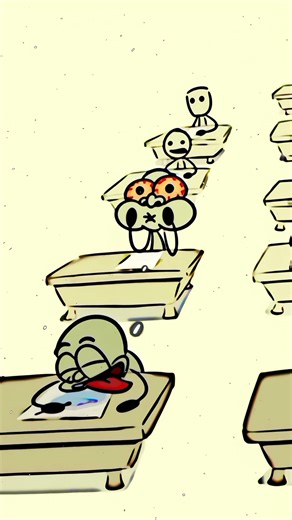 Exam Hall Disaster! Coughing Gone WRONG 😱💩 | Funny Cartoon #4kmemes #animation #shortsfeed