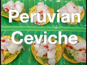 Ceviche Canapes with Avocado and Tortilla Crisps