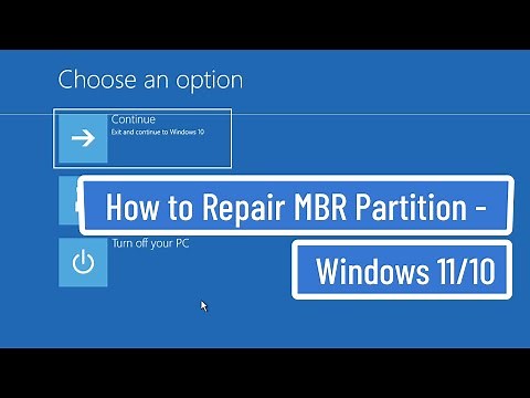 How To Repair MBR Partition - Windows 11/10
