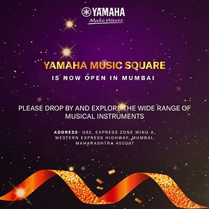 Yamaha Music India is pleased to announce that India’s biggest Music Square is now open in Mumbai. Please visit and experience the wide range of musical instruments and follow your dream with the rich music culture of the city of dreams. @ginobanksofficial @rhythm_shaw Gretex Industries Limited Store Address: G82, Express Zone Wing A, Western Express Highway, Mumbai, Maharashtra 400097 #Yamaha #yamahamusic #makewaveswithyamaha #yamahaindia #musicstore #Mumbai #Maharashtra #musicalinstrument #aud