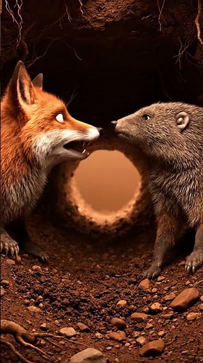 Fox and Mole Dig Tunnels — But Get Stuck! | Funny Cartoon Short by Ease Loop