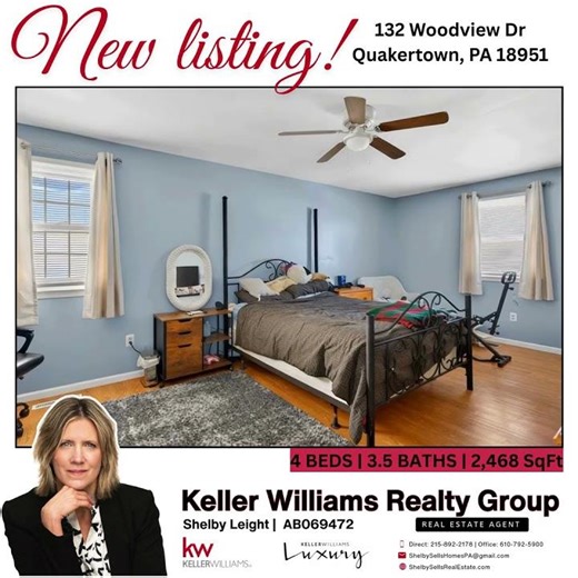 𝐉𝐔𝐒𝐓 𝐋𝐈𝐒𝐓𝐄𝐃 ✨📍 𝟏𝟑𝟐 𝐖𝐨𝐨𝐝𝐯𝐢𝐞𝐰 𝐃𝐫, 𝐐𝐮𝐚𝐤𝐞𝐫𝐭𝐨𝐰𝐧, 𝐏𝐀